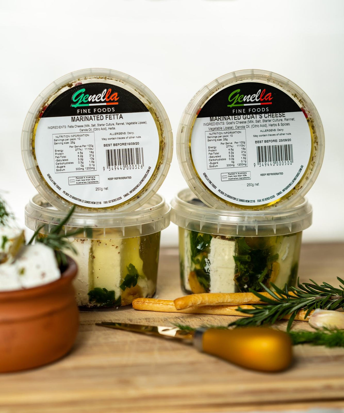Marinated Feta Pack - 8 x 250g Tubs | United Foods