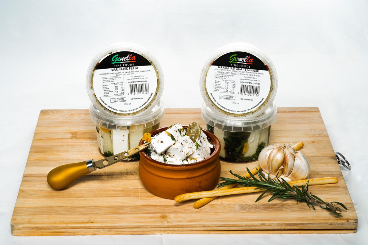 Marinated Feta Pack - 8 x 250g Tubs | United Foods